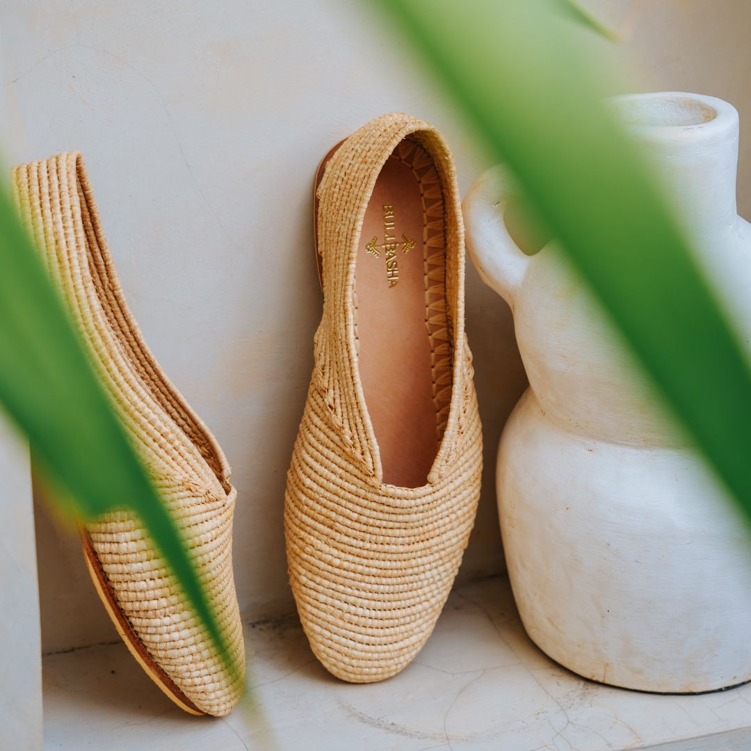 Imane Natural Shoes for Women | Luxury Handmade Footwear by Bulibasha